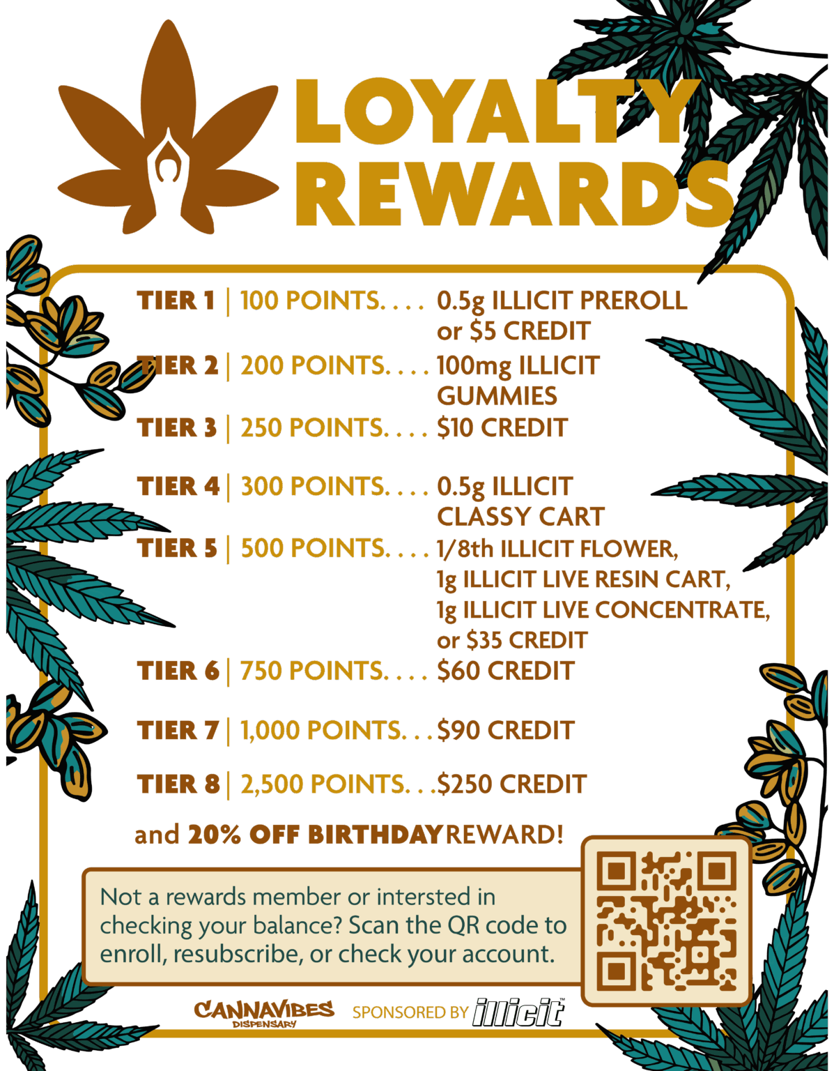 Dispensary Rewards & Loyalty Program - Cannavibes Dispensary